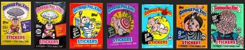 GPK Collectors Dream - 7 Factory Sealed Wax Packs Series 4,5,6,7,8,9 ...