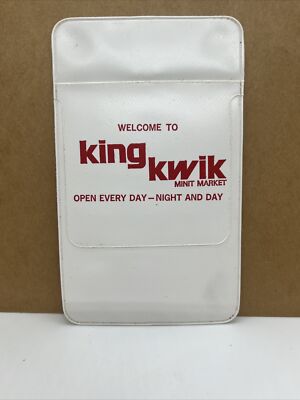 Vintage Vinyl King Kwik Mini Market Mart Pocket Protector | eBay