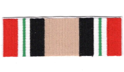 IRAQI SERVICE RIBBON MILITARY PATRIOTIC BIKER IRON ON PATCH | eBay