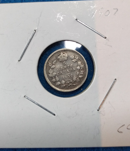 1907 Canada 5 Cent (E18) Edward VII Canadian Silver Five Cent Coin | eBay