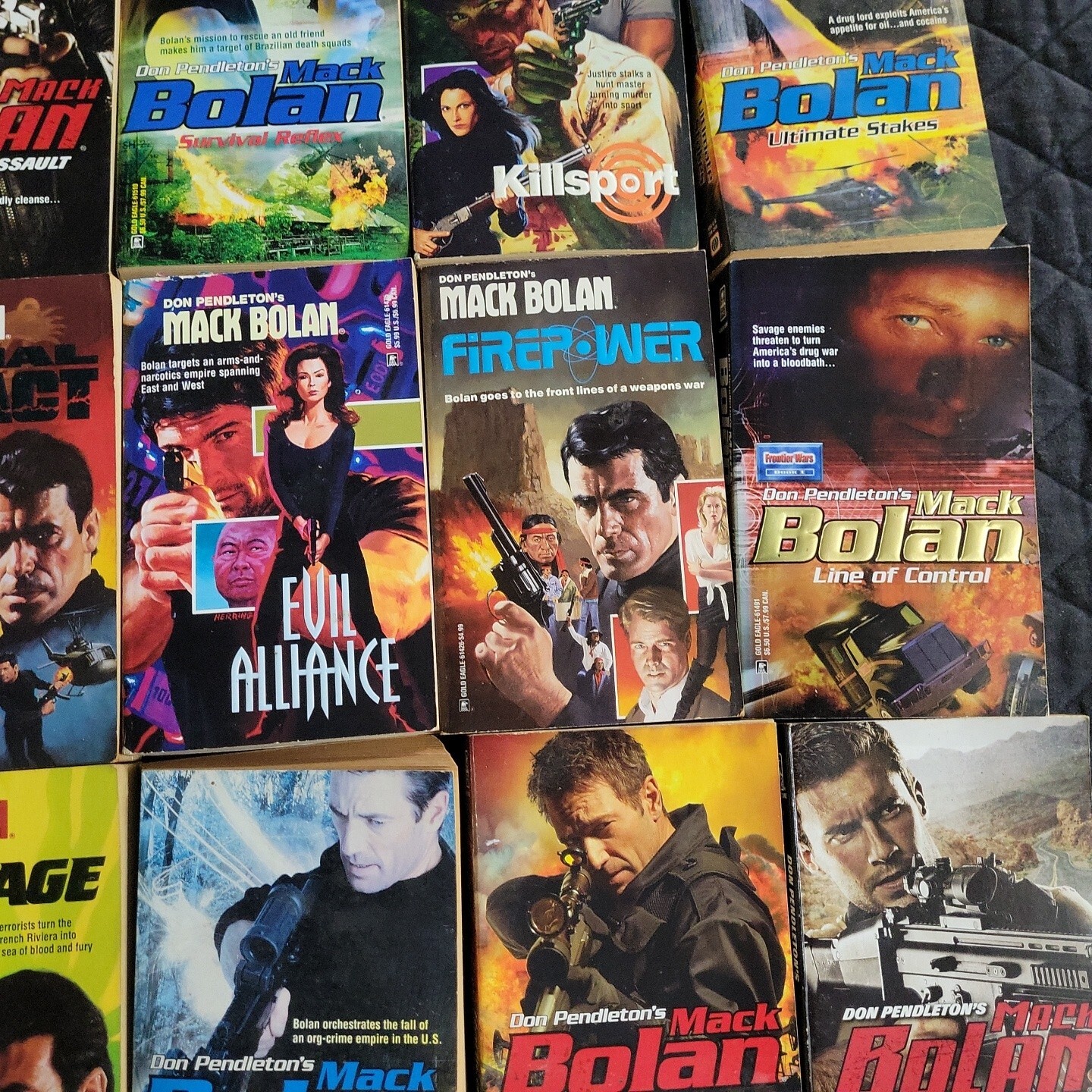Lot of 20 Mack Bolan Books By Don Pendleton Action Adventure Espionage ...