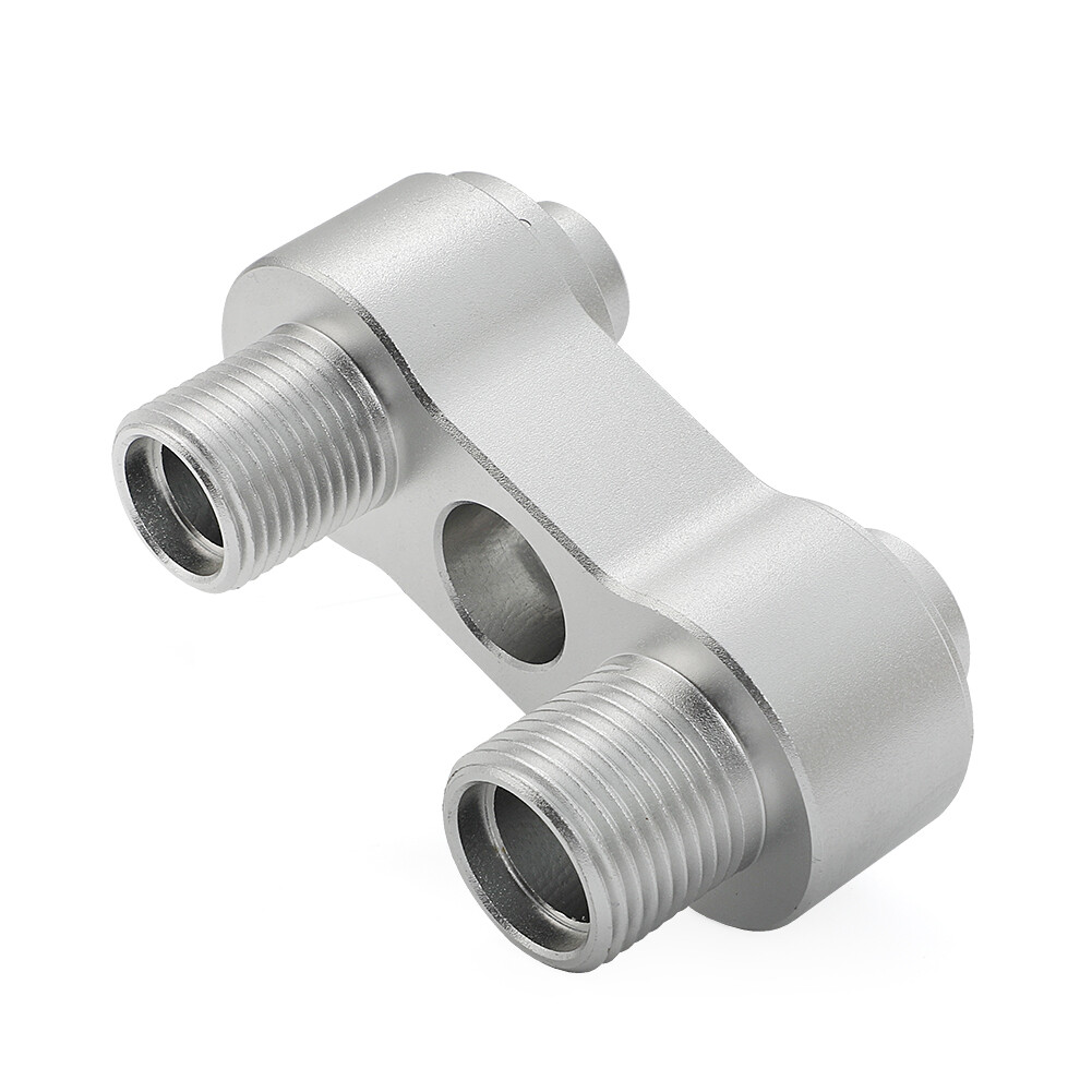 For LS GM R4 AC Compressor Billet Straight Adapter Fitting CNC Aluminum ...