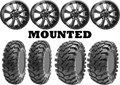 Kit 4 Maxxis MU511/MU521 Tires 29x9-14/29x11-14 on Raceline A77 Mamba ...