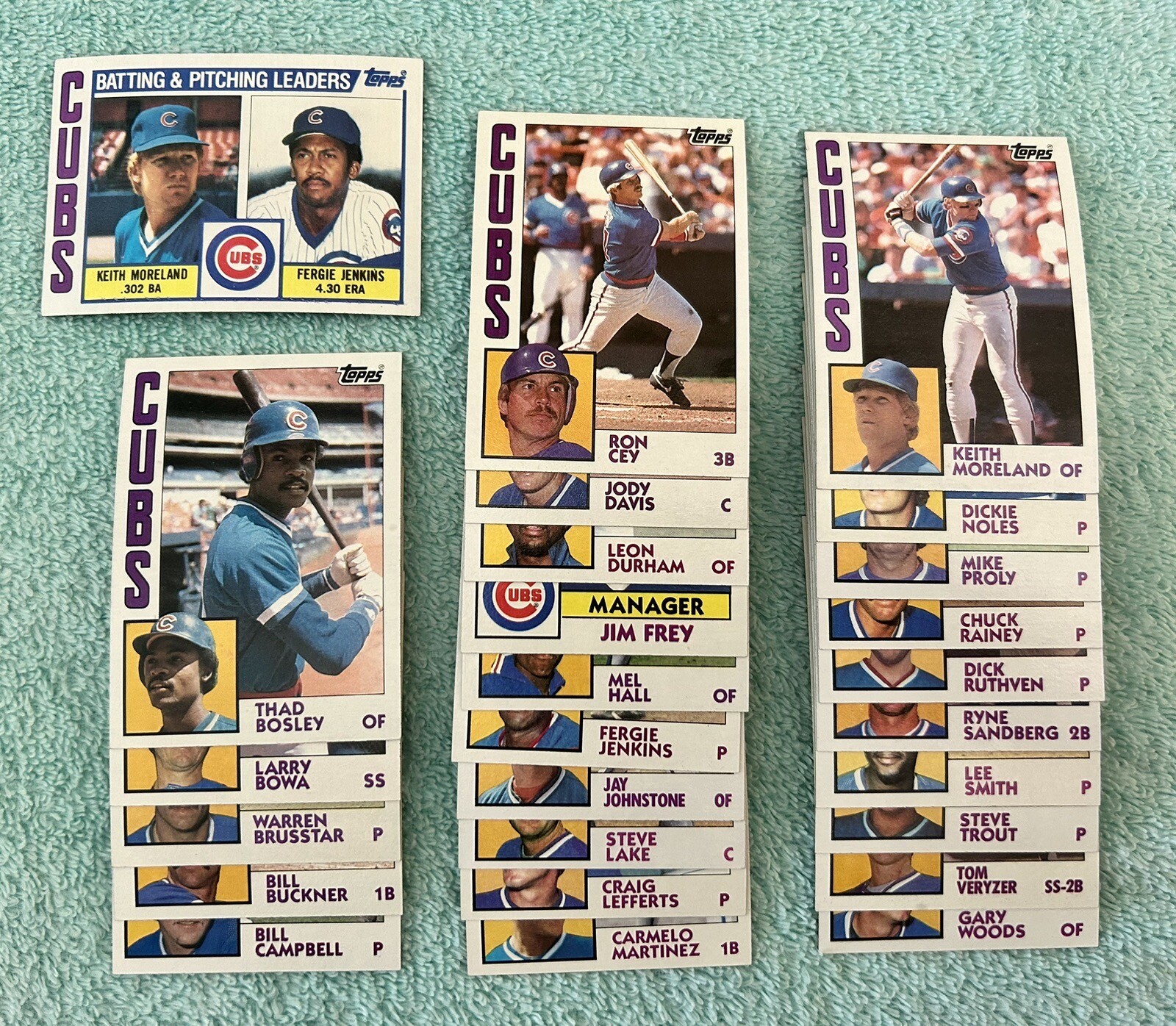 TOPPS 1984 MLB SET - Complete - Chicago Cubs | eBay