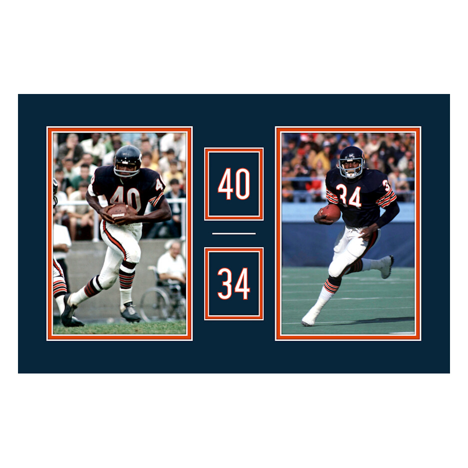 WALTER PAYTON & GALE SAYERS Photo Picture 11x17 CHICAGO BEARS Football ...