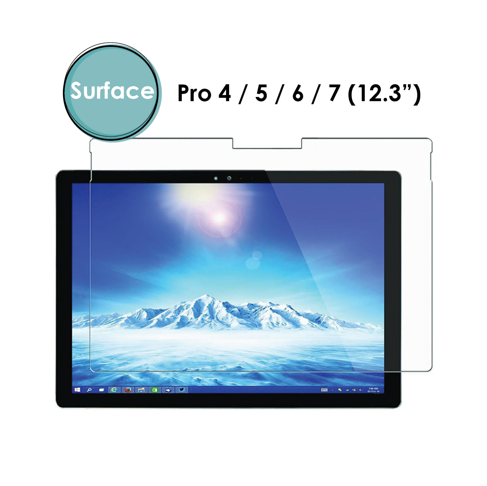 Screen Protector Anti-Blue Light Film For Microsoft Surface Pro X 7 6 5 ...