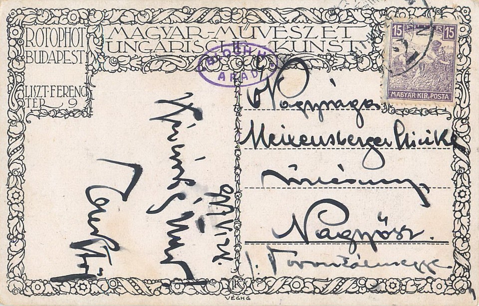 Hungarian type Rudolf Fuchs art work vintage postcard 1916 | eBay