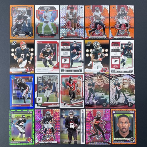 Atlanta Falcons NFL Team Card Lot Of (20) Rookies Stars Inserts Base RC ...