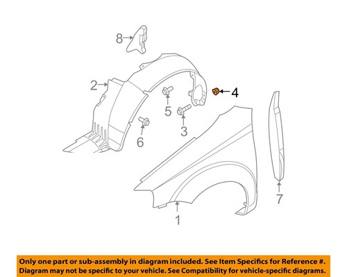 GM OEM Fender-Splash Guard Grommet 94515246 | eBay