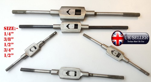 BAR TYPE TAP WRENCH Small-Large ADJUSTABLE Vehicle Threading Tool ...