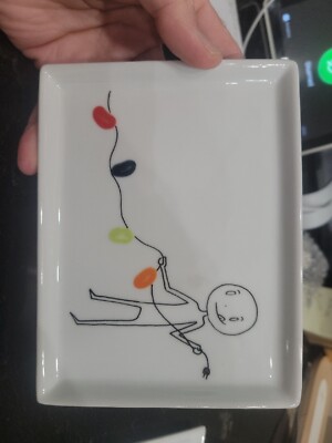 Crate & Barrel CB2 OLIVER JELLY BEAN, 2013 Rectangle Appetizer Plate 6. ...