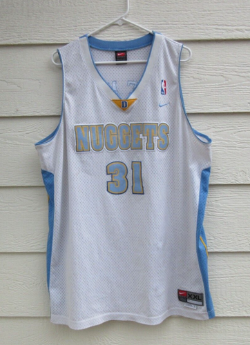 Nike Team NBA Denver Nuggets #31 NENE Sewn Stitched Jersey Size XXL | eBay
