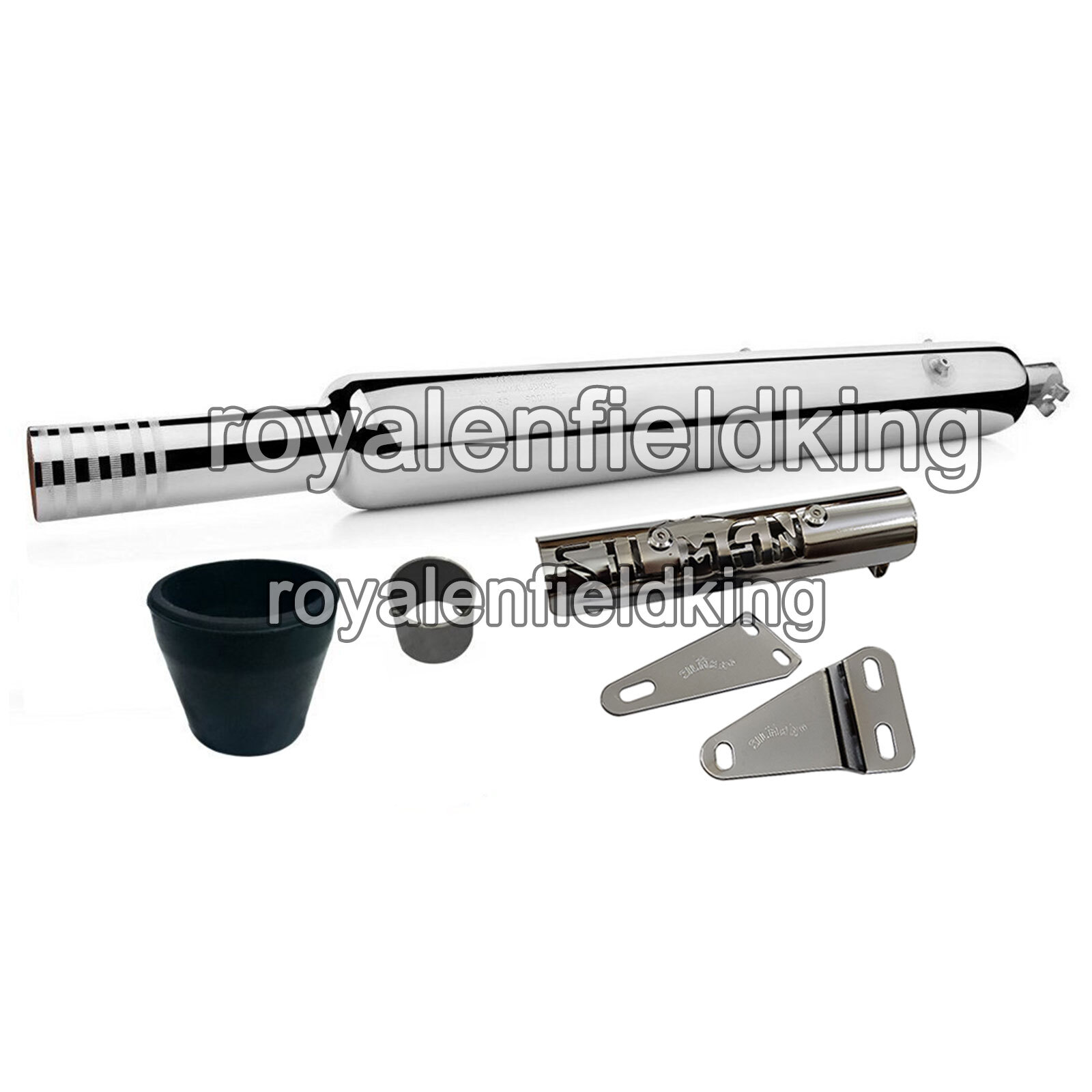 Fit For Royal Enfield Classic Reborn 350 Punjab Dholki Exhaust Silencer ...