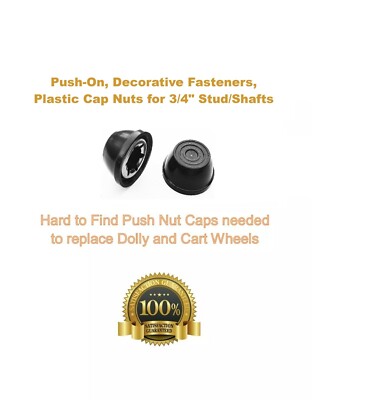 Push-On, Decorative Fasteners, Plastic Cap Nuts for 3/4" Stud/Shafts | eBay