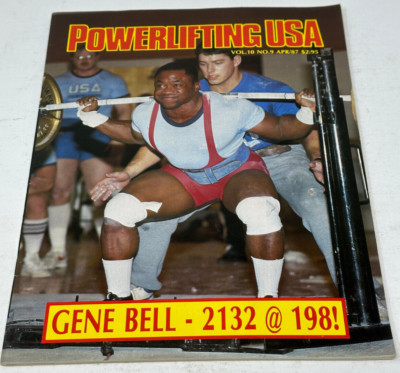 Powerlifting USA Magazine April 1987 Vol 10 Issue 9 Armed Forces Gene ...
