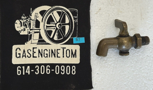 Brass Lever Handle Hex Shoulder w/ Bibb Pet Cock 1/8" Hit Miss Engine ...