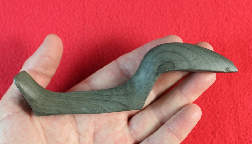 Birdstone Ohio Arrowhead Indian Artifact Bennett COA Pictured large at 6" | eBay