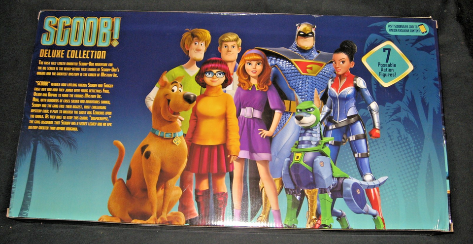 SCOOBY DOO SCOOB! DELUXE COLLECTION FIGURE PACK WITH 7 FIGURES SEALED ...