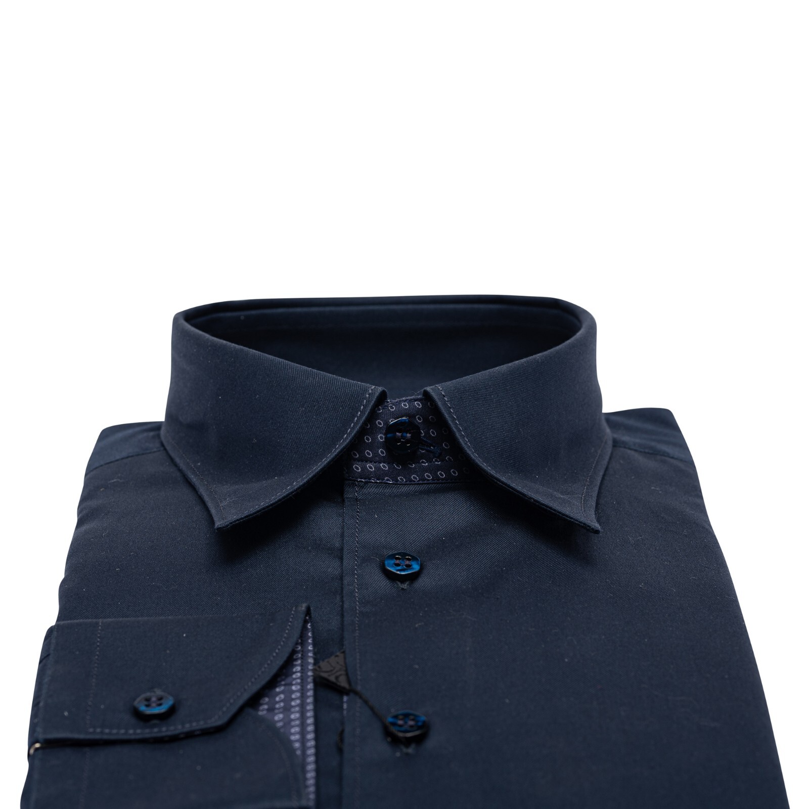 690$ ITALIAN LUXURY GERLIN Shirt Dark Blue Cotton 16 - 41 5L BIJAN | eBay
