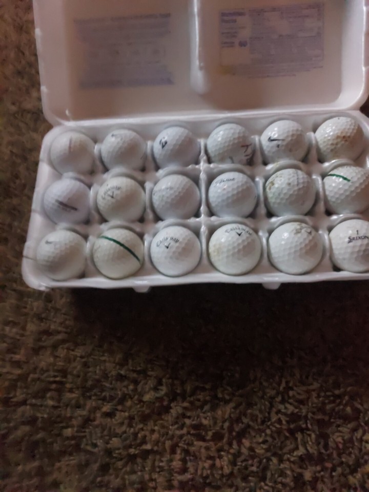 Callaway Bridgestone Nike Prov Golf Balls 18 Pack-Great Practice ...