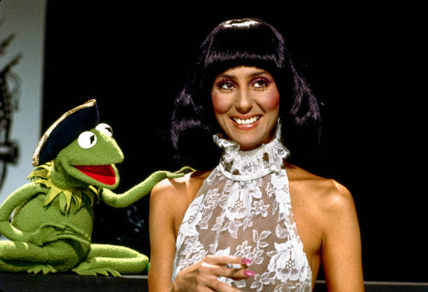 Cher, Kermit the Frog on Cher 1975 TV OLD PHOTO | eBay