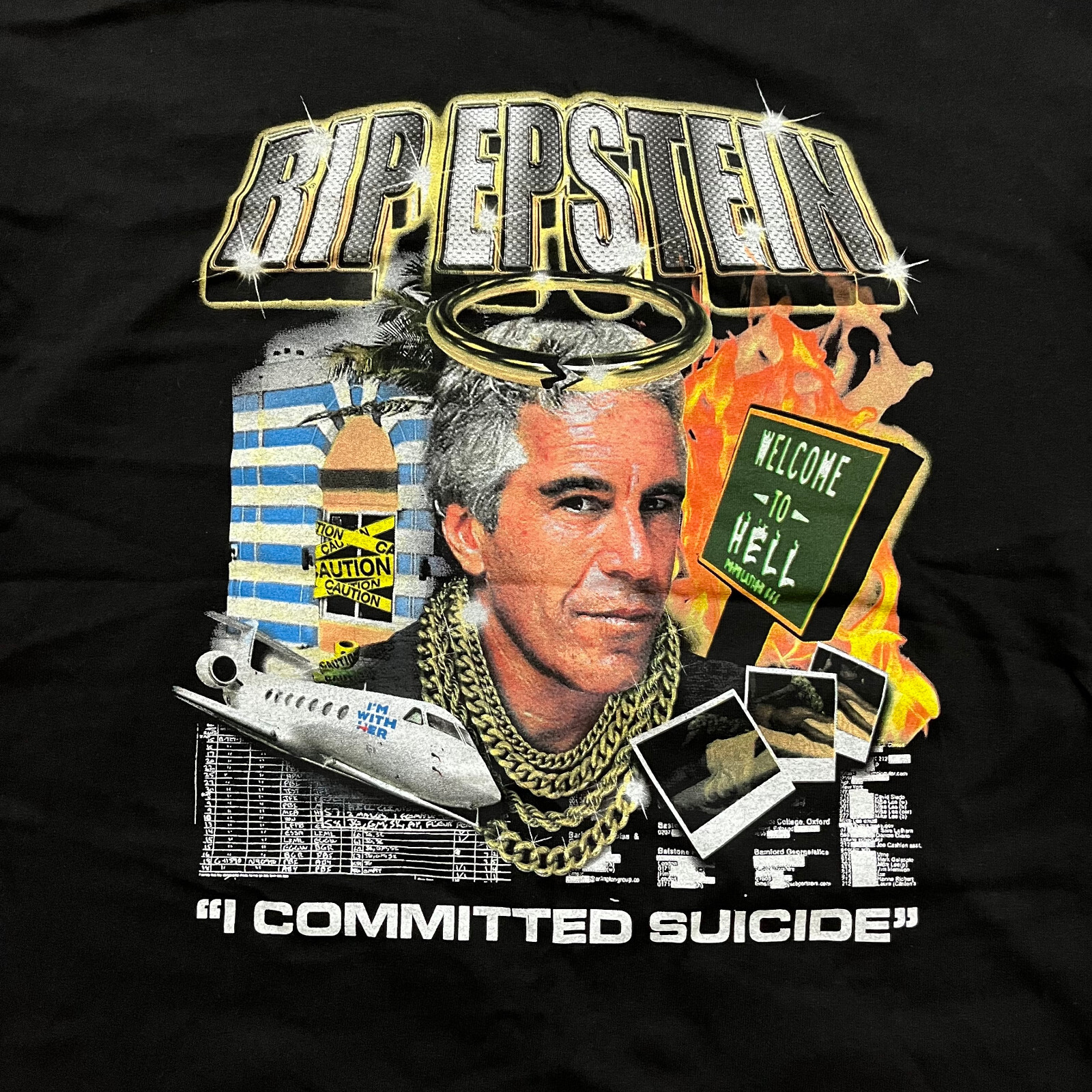 OFFICIAL Sam Hyde RIP Epstein Shirt RARE MDE Merch [b… - Gem