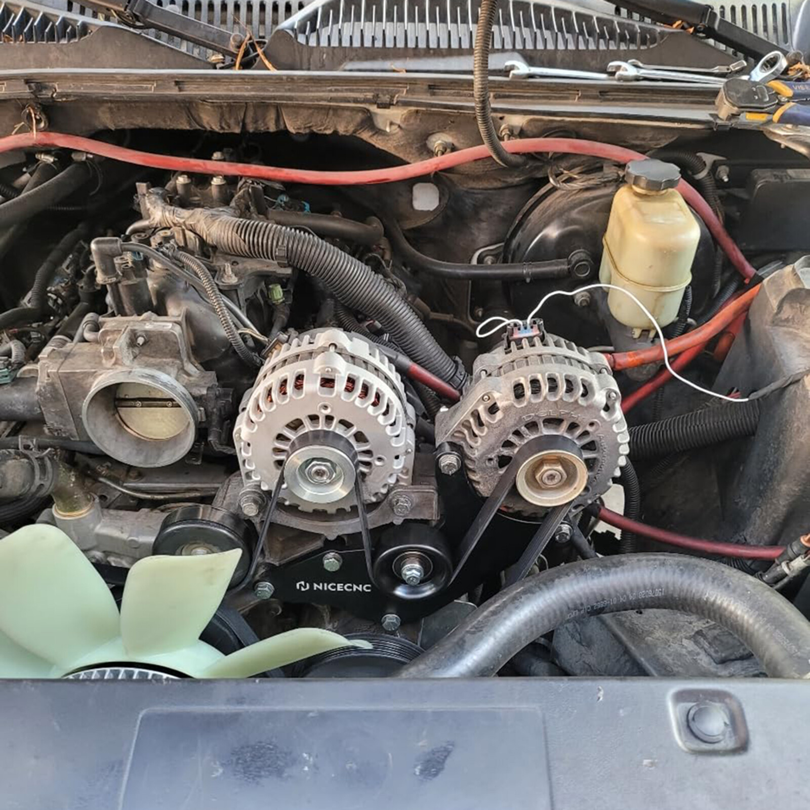 Dual Alternator Bracket Kit For Chevy Silverado 1500 2500 3500 V8 Trunk ...