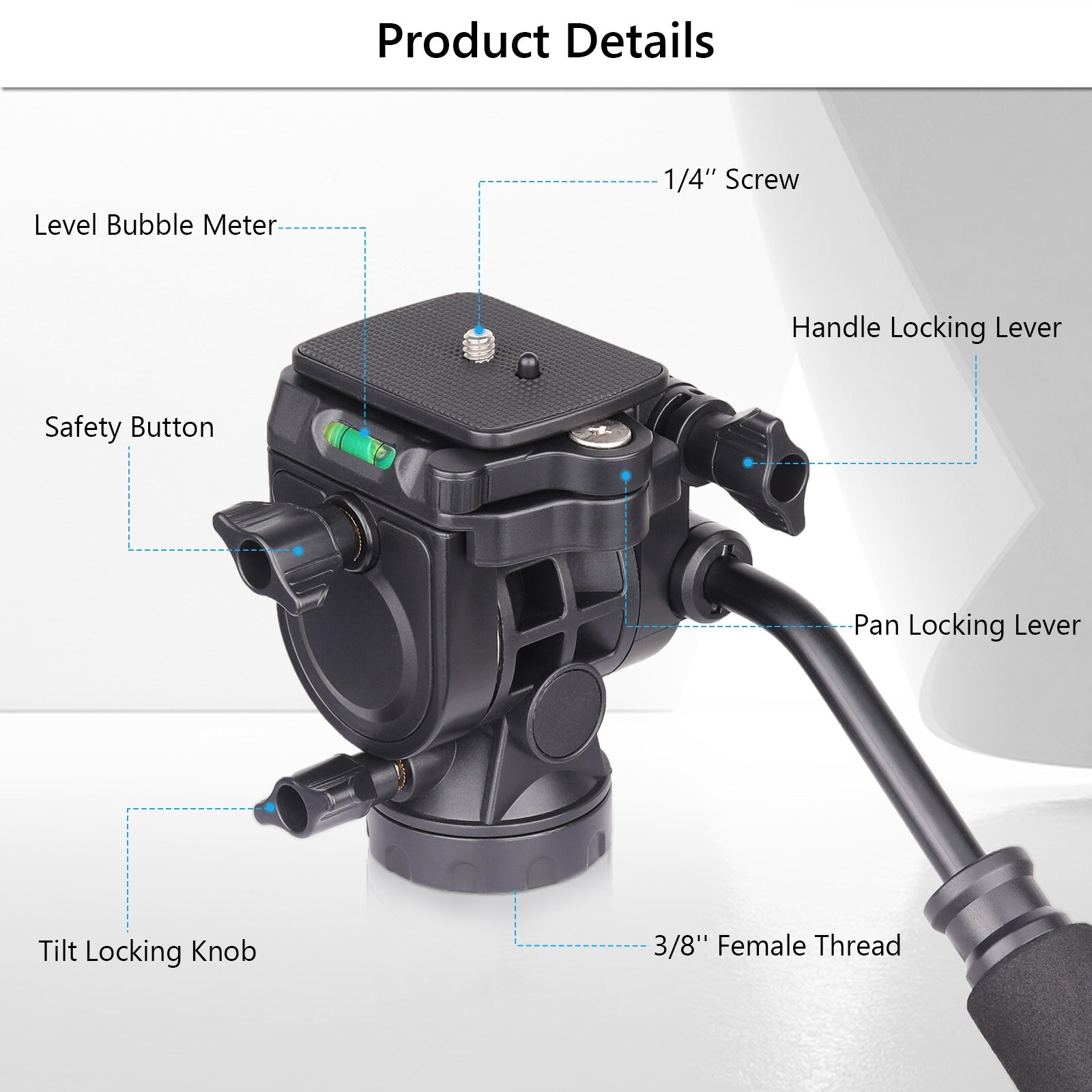 ARTCISE Video Tripod Head Fluid Head Camera Tripod Head For Photography ...