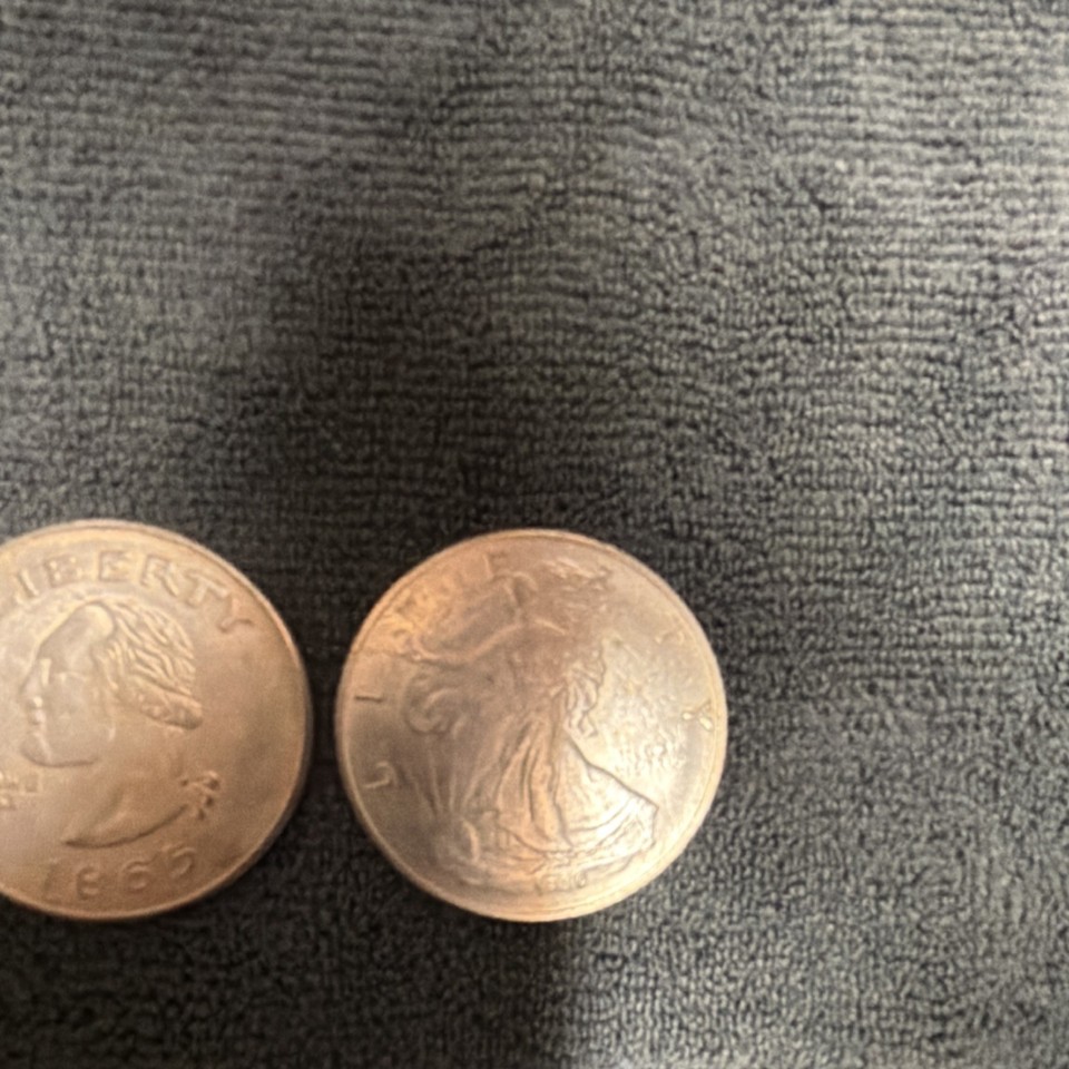 US $1 Coin Lot 1865 Liberty Dollar & 1940 Walking Liberty Dollar Set | eBay