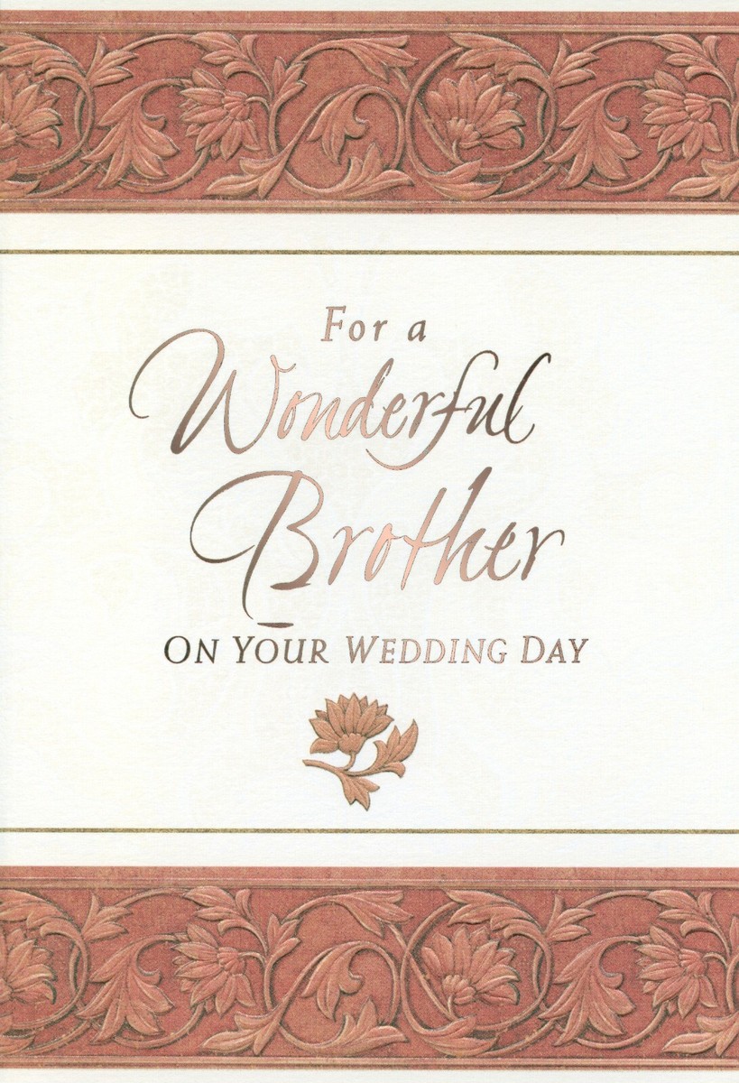 Wedding Invitation Wording Brother 50+ Brother's Marriage Invitation