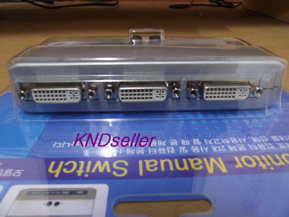 DVI 2 Port 2:1 Manual Switcher Selector Switch Box single-mode TV LCD ...