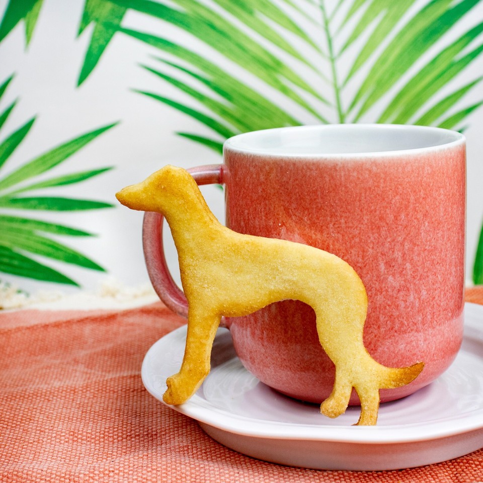 Greyhound Outline Cookie Cutter - cute dog treats rescue puppy birthday ...