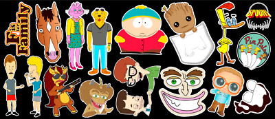 17 Adult Cartoon Vinyl Sticker Pack #1 | eBay