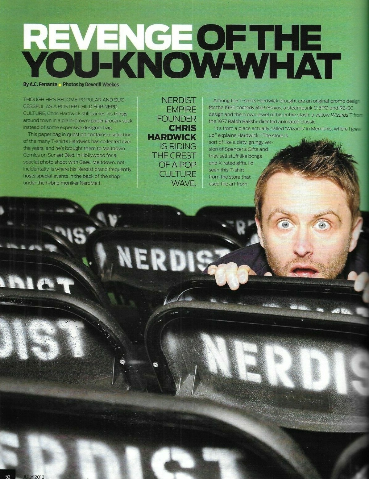 Geek Magazine Star Wars Carrie Fisher Mark Hamill World War Z Chris ...