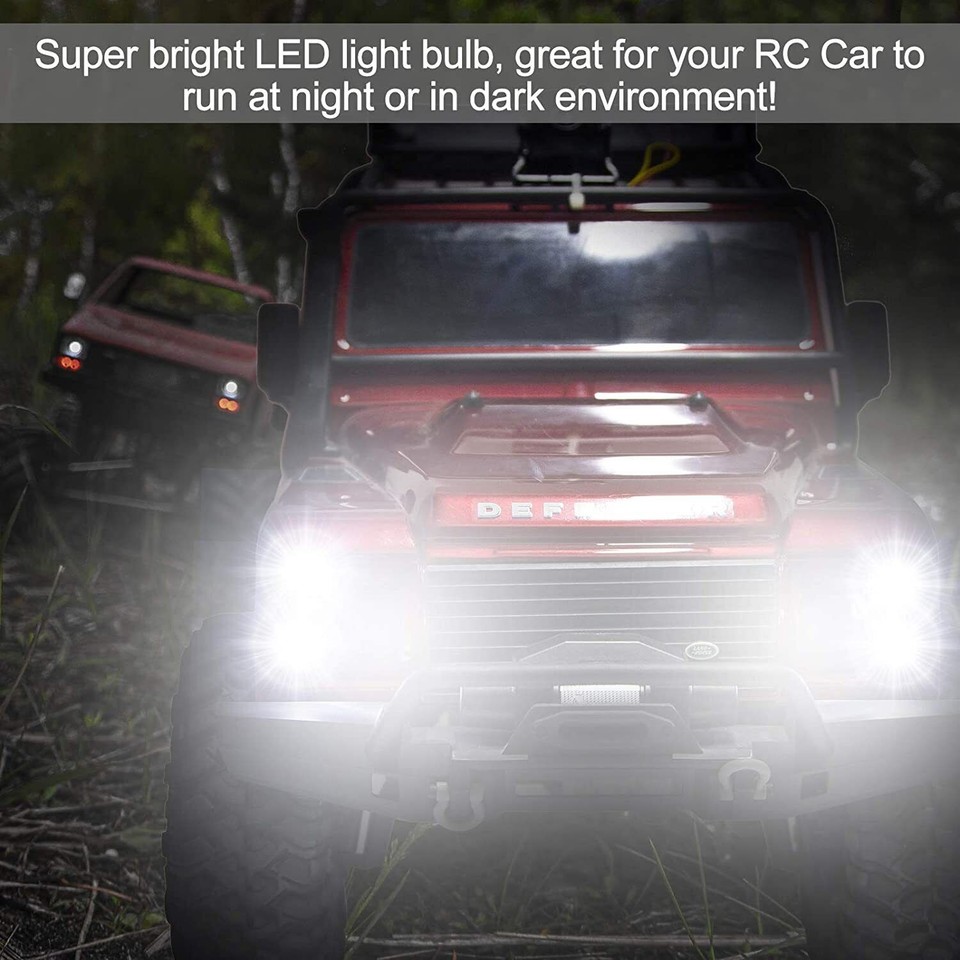 16Pack LED Light Truck Lights Headlights Taillight Switch Kit RC Car 1/ ...