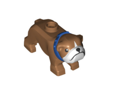 LEGO BULLDOG ~ Minifig Minifigure City Friends Nougat Pet Animal Puppy ...