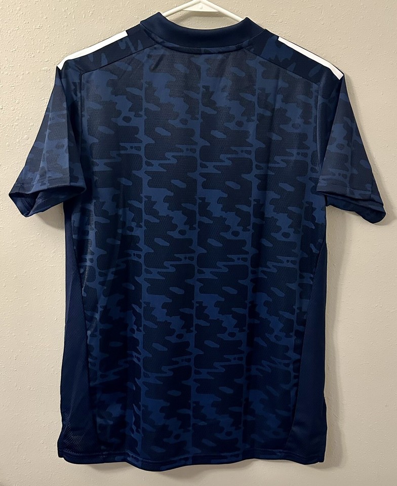 Adidas Primeblue Contivo 21 Soccer Jersey Blue Camo Women’s Size Large ...