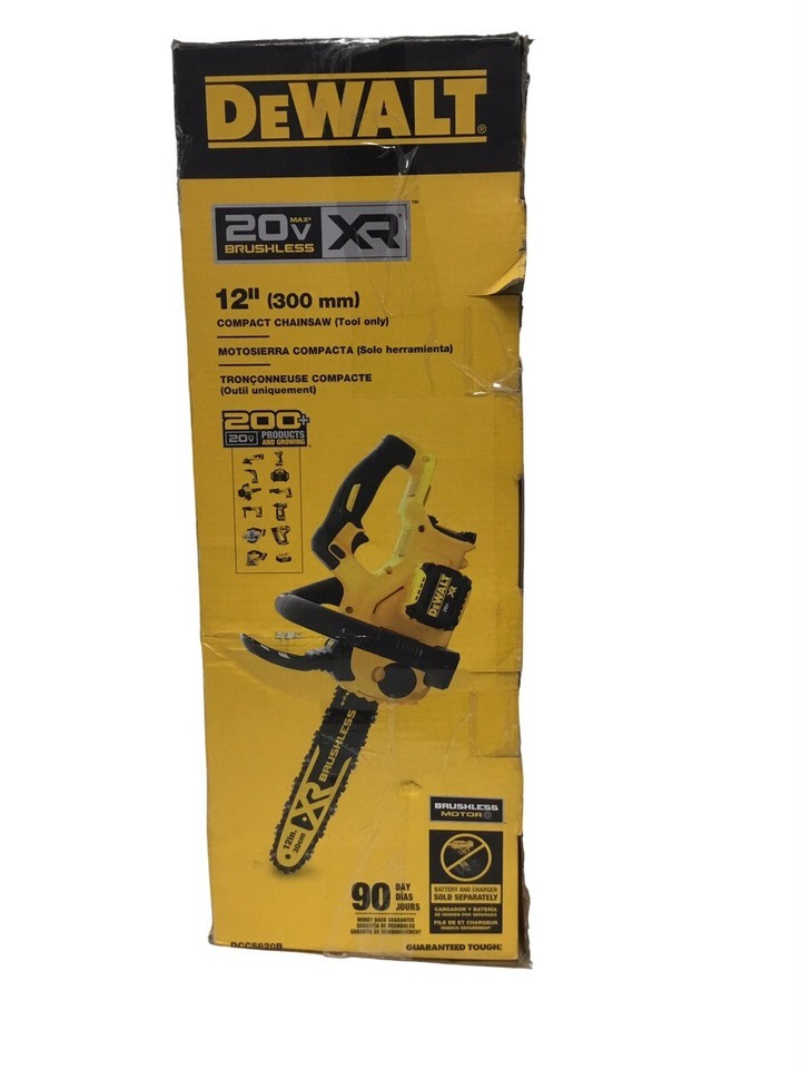 DEWALT 20V MAX XR DCCS620B 12 IN. 20 V BATTERY CHAINSAW (EPJ027620) | eBay