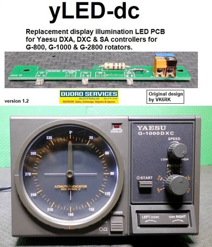 Yaesu G1000DXC rotator display illumination unit G800 G2800 DXC/DXA/SA ...