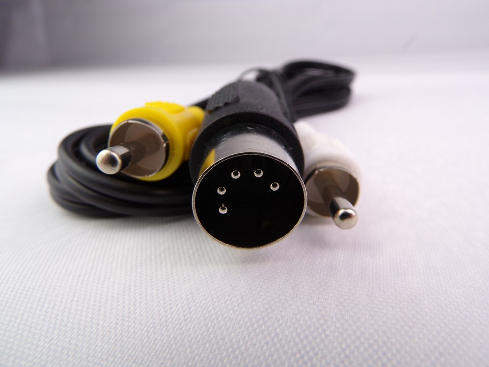 AV RCA Cable + AC Adapter Power Supply For SEGA Genesis 1 Model MK-1601 ...