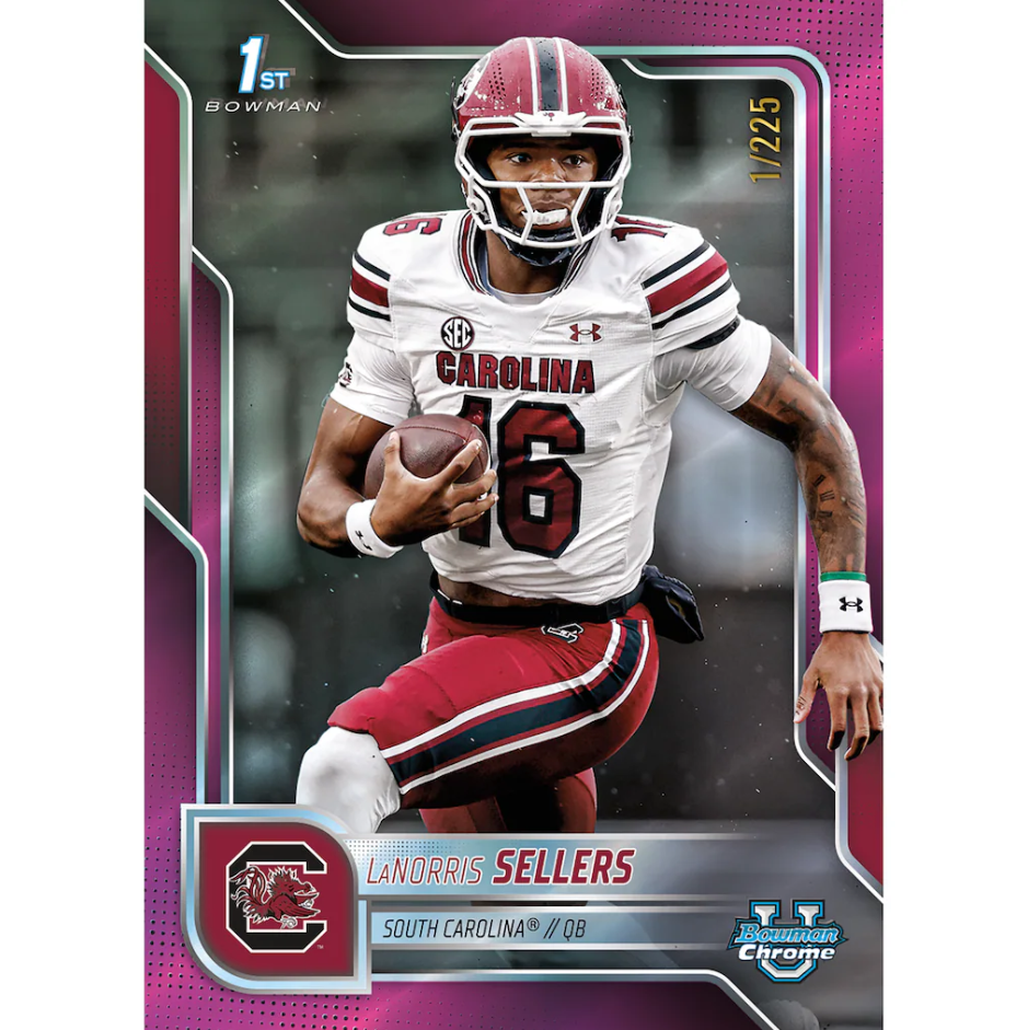 2025 Bowman University Chrome Football Hobby Box Factory Sealed FREE ...