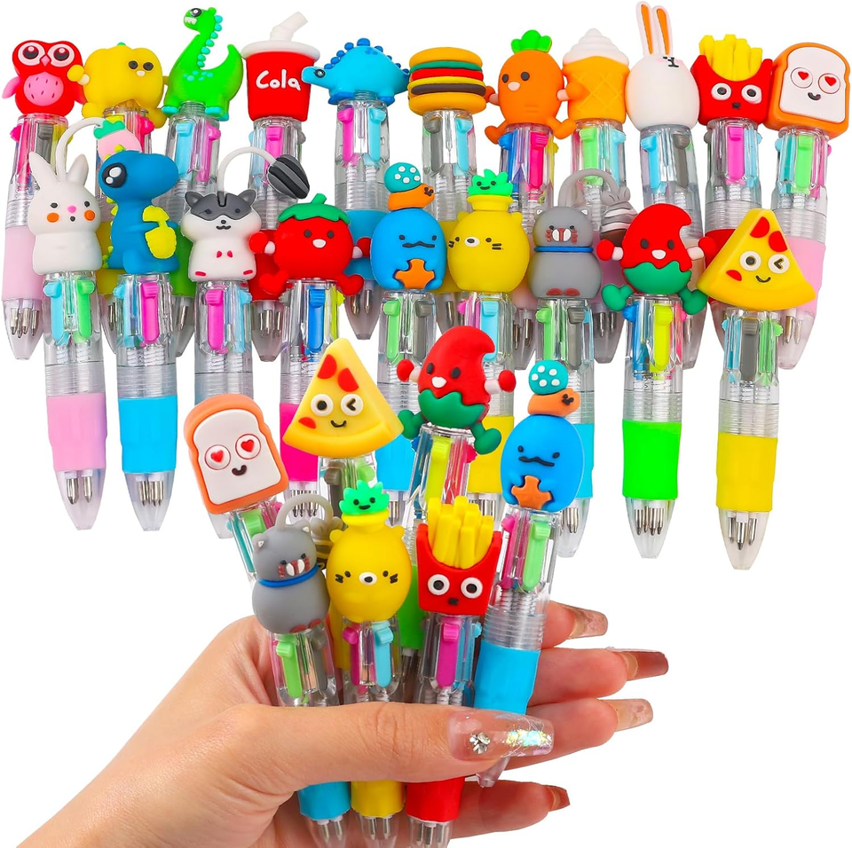 20Pcs Mini Multicolor Pens in One 4-In-1 Cute Pens Bulk for Kids, Fun ...