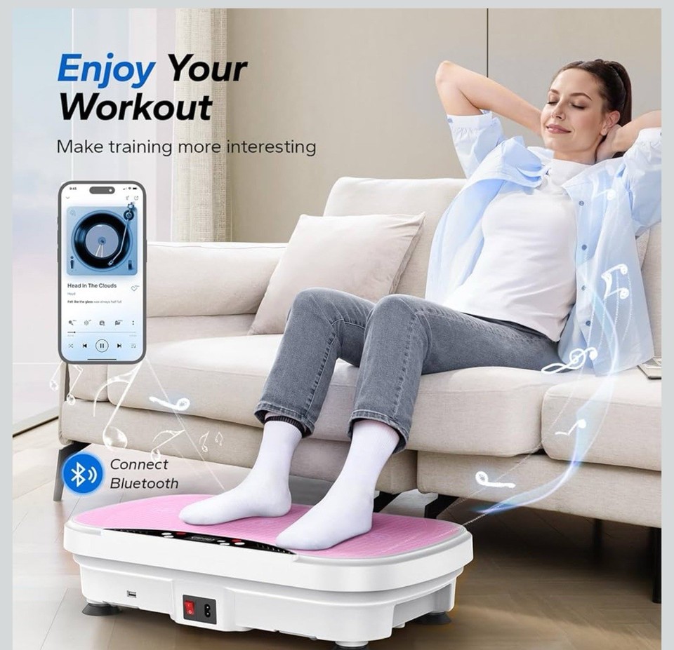 MERACH Vibration Plate Whole Body Workout Power Exercise Machine ...