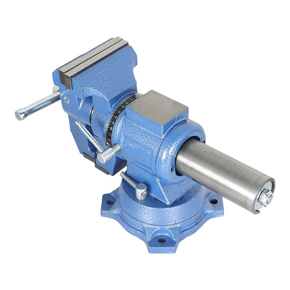 4" Multi-Purpose Heavy Duty 360-Degree Rotation Bench Vise With Swivel ...