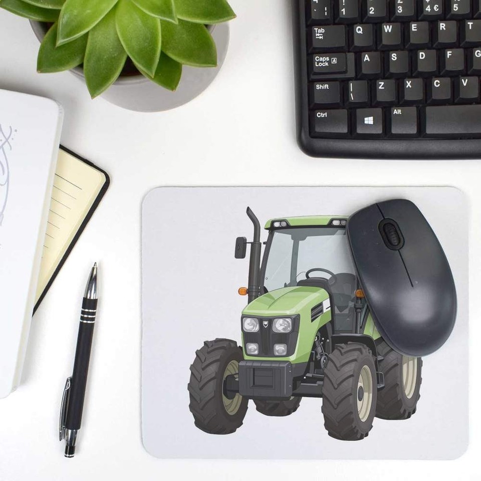 'Green Farming Tractor' Mouse Mat / Desk Pad (MO00043937) | eBay UK