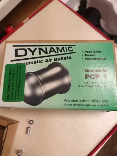 Airgun Pellets .177 Dynamic Pheumatic Air Gun Bullets 7.95grains Box Of ...