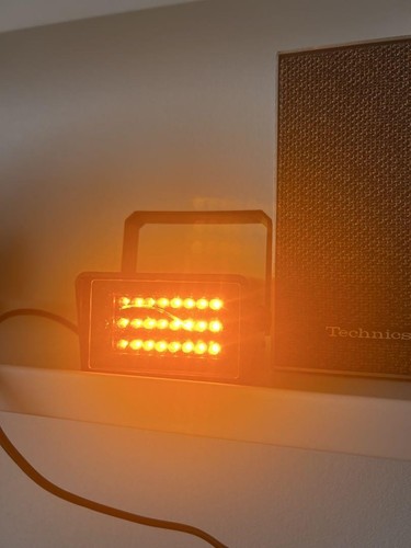LED Mini Strobe Light Amber Blinking Adjustable Speed Retro Disco With ...