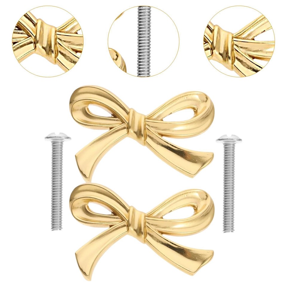 Bow Shape Cabinets Knob Wardrobe Knob Dresser Knob Brass Furniture ...