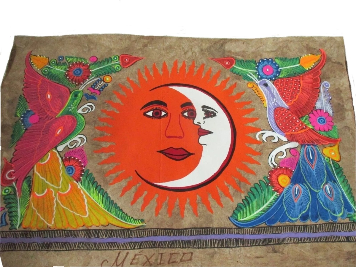 Mexican Amate Drawings Papel Amate Paintings (15