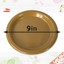 Plasticpro 9 inch Round Plastic Plates Microwaveable Disposable Gold ...